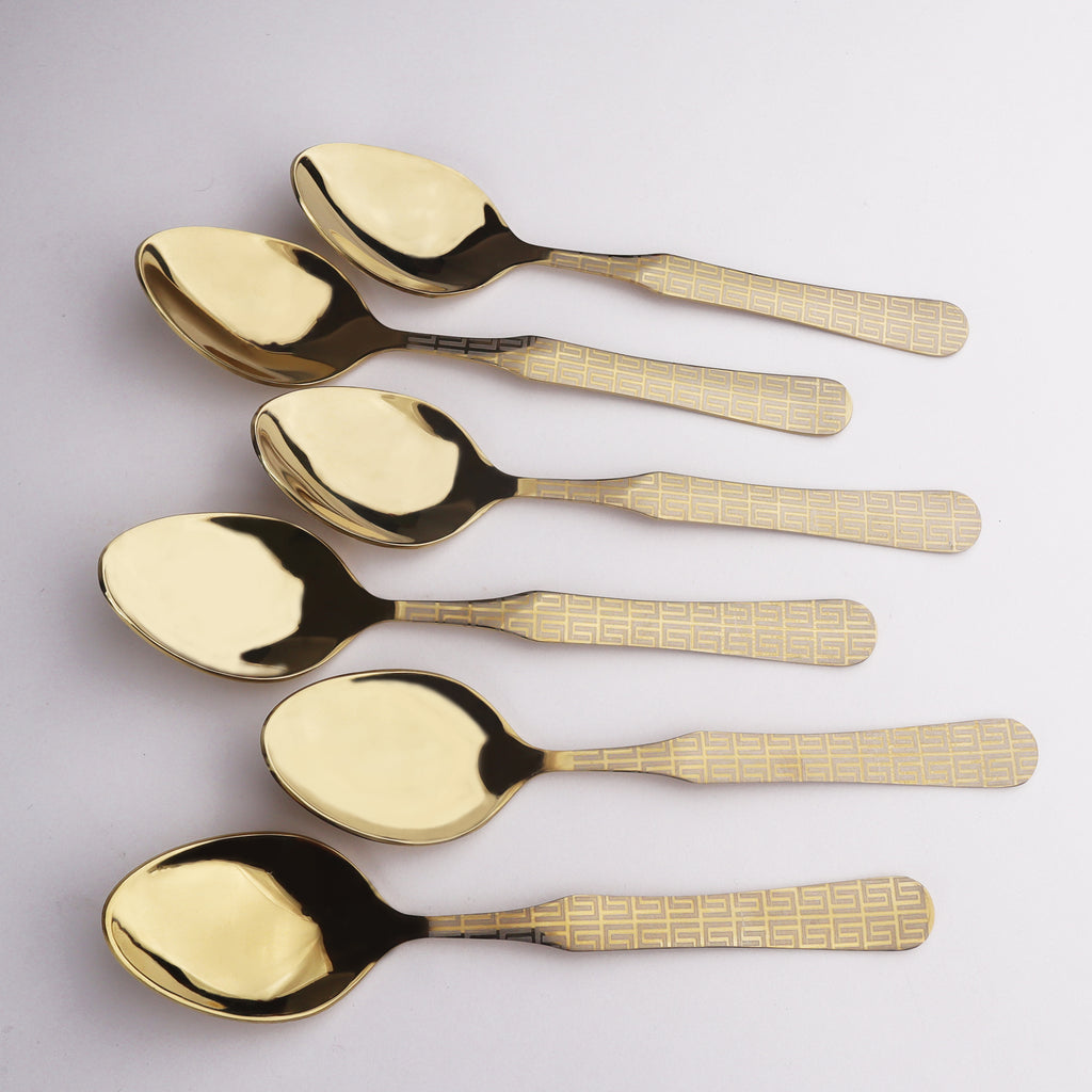 Stainless Steel 28 Pcs PVD Coating Gold Plated Cutlery Set – Chef Cookware